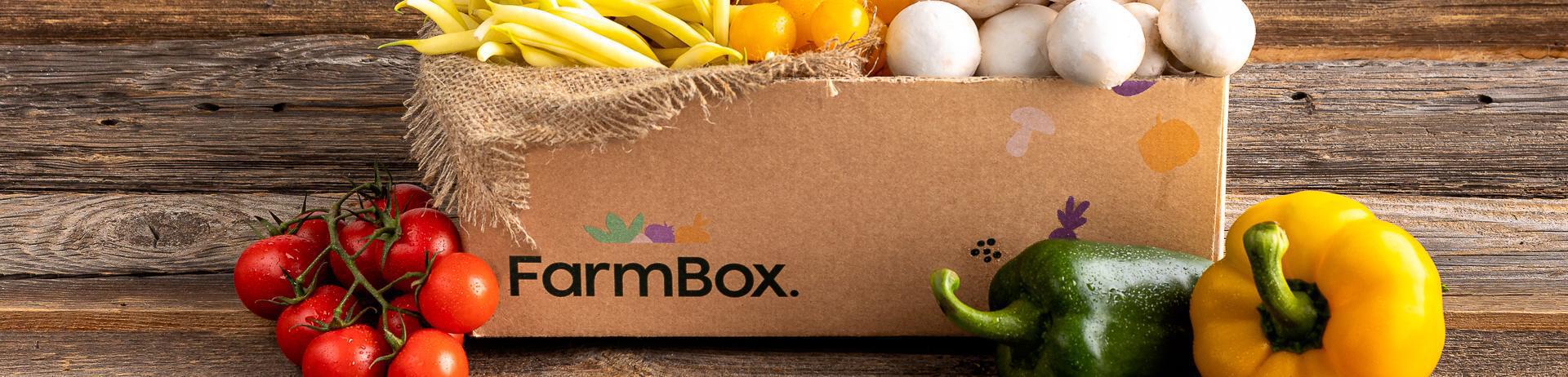 Projekt logotypu i opakowań dla marki Farmbox - agencja interaktywna zjednoczenie.com